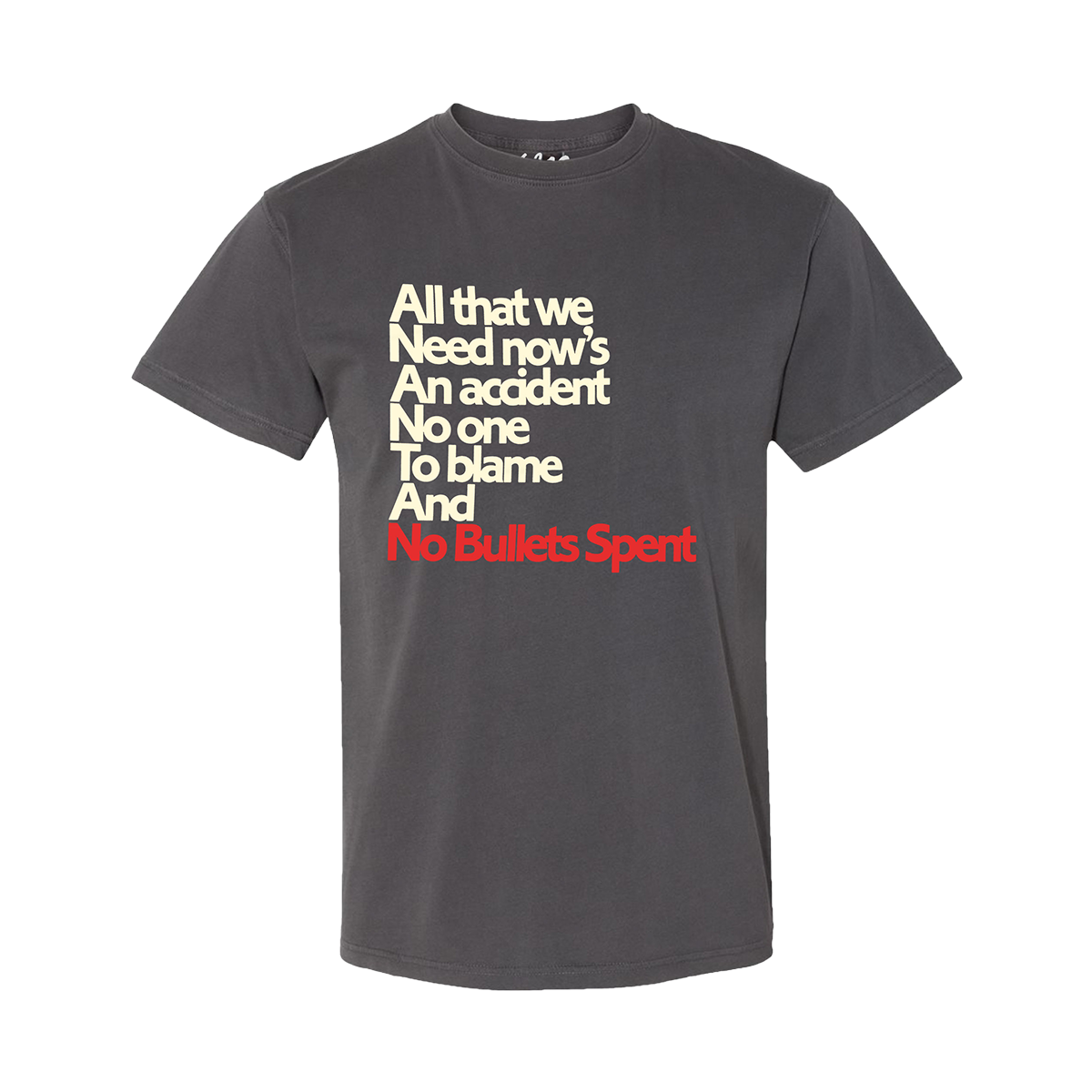 No Bullets Spent Lyric Tee – Spoon